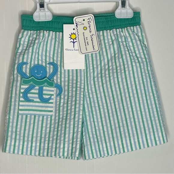 Florence Eiseman | Swim | Florence Eiseman Boys Seersucker Swim Trunks ...